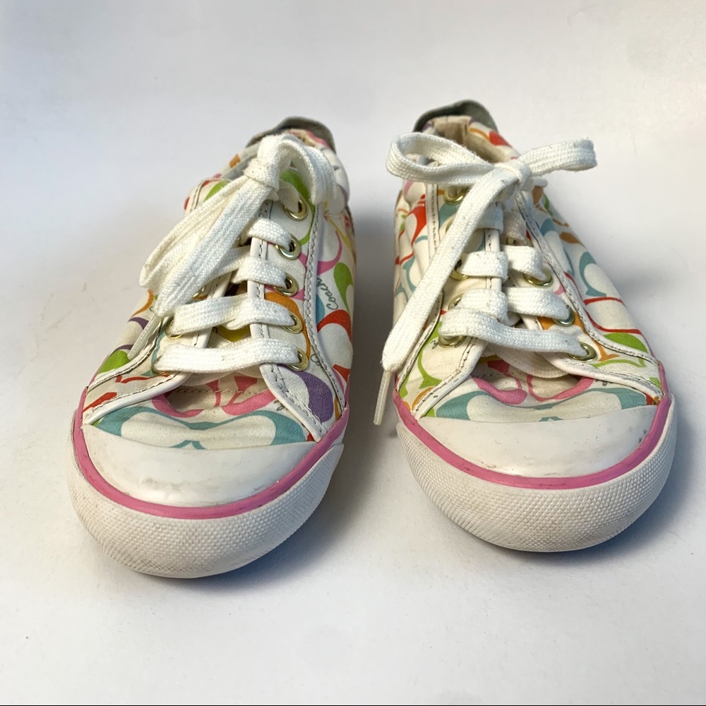 Coach Barrett Multi Color Signature Sneaker - Gem